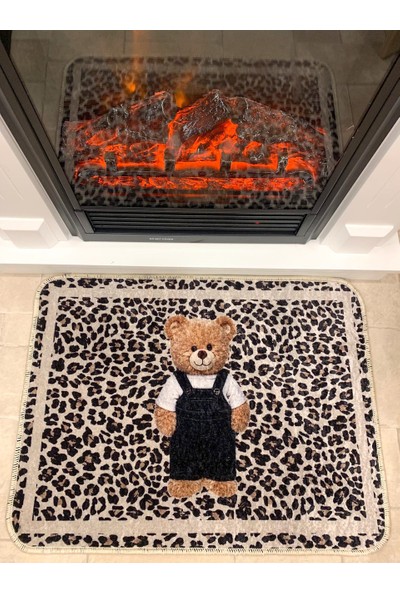 Brillant Leopar Desenli Sevimli Ayıcık Segililer Günü Paspası Brillant Leopar Desenli Sevimli Ayıcık Segililer Günü Paspası