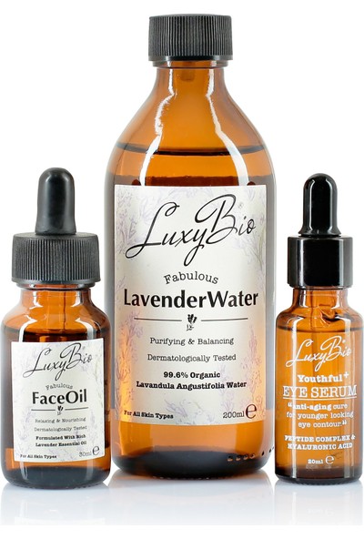 Luxy Bio 3'lü Nemlendirici Lavanta Seti