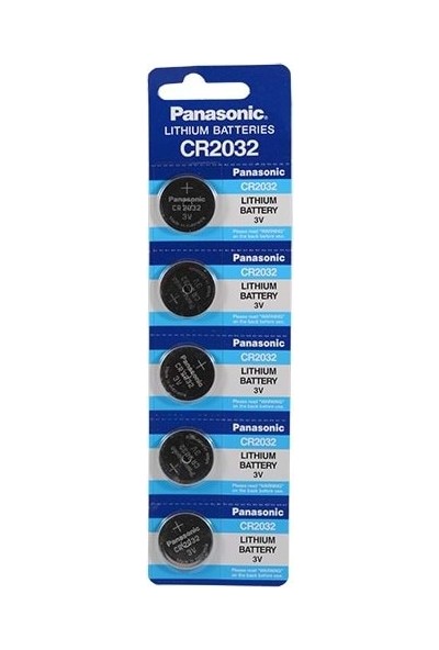 Loggia Panasonic 2032 3V Lityum Düğme Pil 5'li Paket Loggia Panasonic 2032 3V Lityum Düğme Pil 5'li Paket