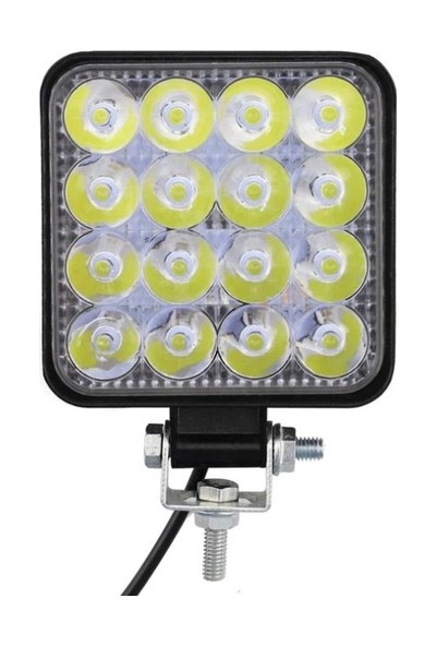 16 LED Kare Off Road İş Makinası Çalışma Lambası Sis Farı 48 W 16 LED Kare Off Road İş Makinası Çalışma Lambası Sis Farı 48 W