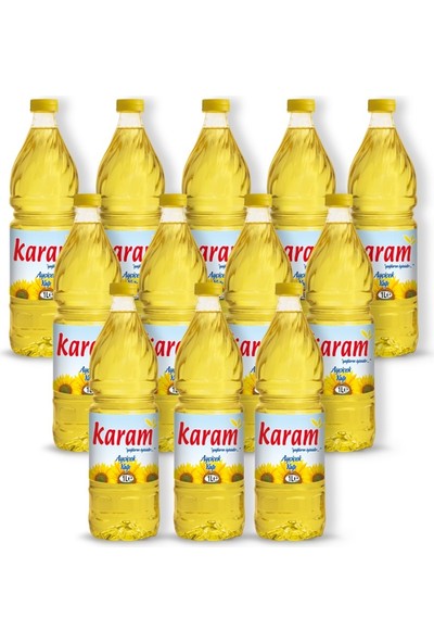 Karam Ayçiçek Yağı 12 x 1 Lt Karam Ayçiçek Yağı 12 x 1 Lt