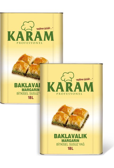 Karam Baklavalık Margarin 2X18 Lt Karam Baklavalık Margarin 2X18 Lt