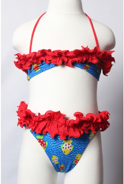 Sude Ayl Kız Çocuk Straplez Model Fırıfrlı Empirme Alt Üst Bikini Takım 253-121 Sude Ayl Kız Çocuk Straplez Model Fırıfrlı Empirme Alt Üst Bikini Takım 253-121