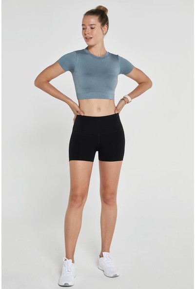 Jerf Captiva Yumuşak Dokulu & Esnek Crop Top Stone Jerf Captiva Yumuşak Dokulu & Esnek Crop Top Stone