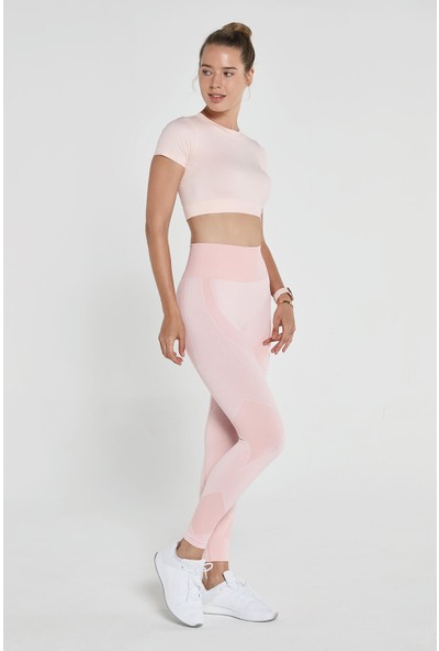 Jerf Captiva Yumuşak Dokulu & Esnek Crop Top Pembe Jerf Captiva Yumuşak Dokulu & Esnek Crop Top Pembe