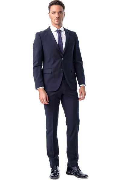 Morven Basic Slim Fit Takım Elbise Lacivert