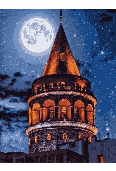 Ticaret Gemisi Sayılarla Boyama Seti Fırça Pamuk Tuval Şeklinde Çerçeveli Seti 35 x 50 cm Ticaret Gemisi Sayılarla Boyama Seti Fırça Pamuk Tuval Şeklinde Çerçeveli Seti 35 x 50 cm