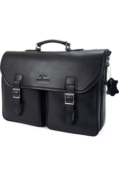 Kangaroo Kingdom Deri Siyah Erkek Büyük Boy Laptop&evrak Çantası 9928-S Kangaroo Kingdom Deri Siyah Erkek Büyük Boy Laptop&evrak Çantası 9928-S