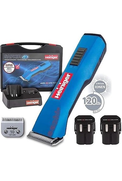 Heiniger Saphir-Basic Kedi-Köpek Kırkma Makinası Çift Akülü Heiniger Saphir-Basic Kedi-Köpek Kırkma Makinası Çift Akülü