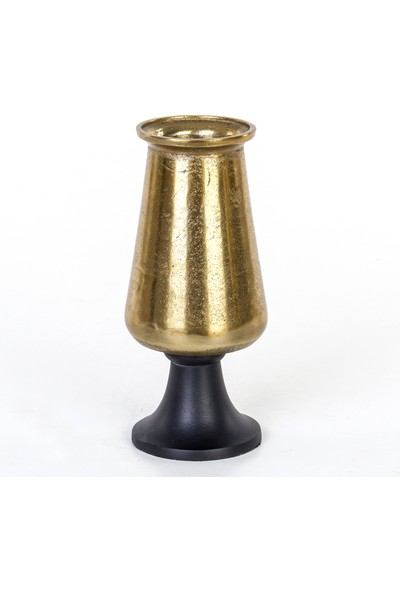 Euro Flora Ayaklı Metal Vazo 8x10,5x26 Cm Euro Flora Ayaklı Metal Vazo 8x10,5x26 Cm