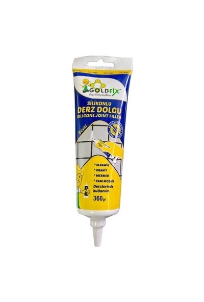 Silikonlu Derz Dolgu Hazır Beyaz 360 gr Silikonlu Derz Dolgu Hazır Beyaz 360 gr