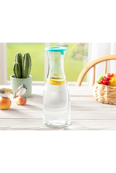 English Home Melani Cam Şışe 1000 ml Mavi
