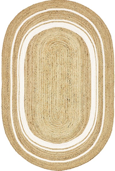 Gardenya Home Gardenya Bolero Örgü 43 Çift Bordürlü Oval Jüt Örme Hasır Kilim Gardenya Home Gardenya Bolero Örgü 43 Çift Bordürlü Oval Jüt Örme Hasır Kilim