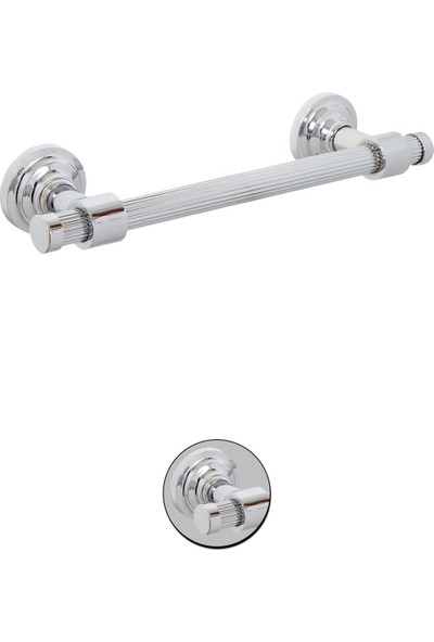 Milenay Line Chrome Küvet Tutamağı, 30CM, Pirinç, Krom Kaplama Milenay Line Chrome Küvet Tutamağı, 30CM, Pirinç, Krom Kaplama