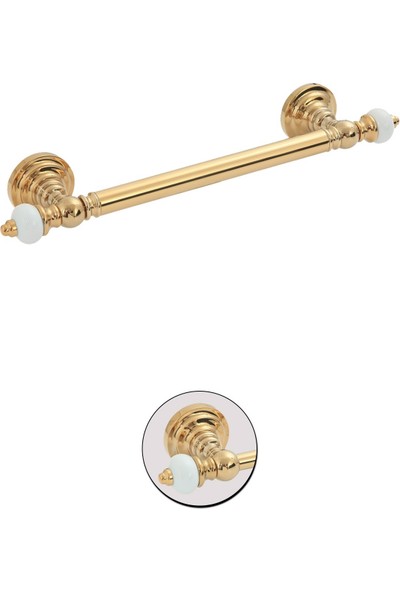 Milenay Fantasia Gold Küvet Tutamağı, 30CM, Pirinç, Pvd Kaplama Milenay Fantasia Gold Küvet Tutamağı, 30CM, Pirinç, Pvd Kaplama