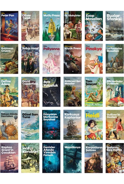 Halk Kitabevi Büyük Çocuk Klasikleri Seti - 30 Kitap Halk Kitabevi Büyük Çocuk Klasikleri Seti - 30 Kitap