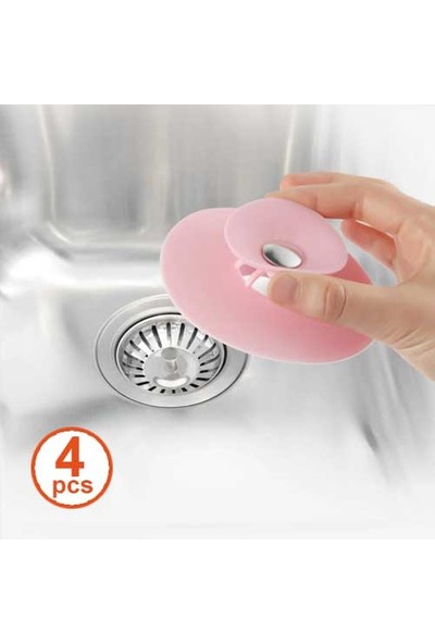 Tamam Elektronik 4 Adet Kilitli Lavabo Süzgeci ve Koku Önleyici Tamam Elektronik 4 Adet Kilitli Lavabo Süzgeci ve Koku Önleyici