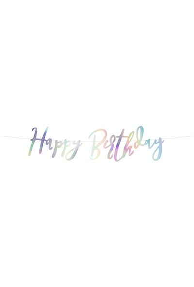 Kullan At Market Happy Birthday Renkli Metalize Kağıt Harf Afiş 16,5X62CM 1 Adet Kullan At Market Happy Birthday Renkli Metalize Kağıt Harf Afiş 16,5X62CM 1 Adet