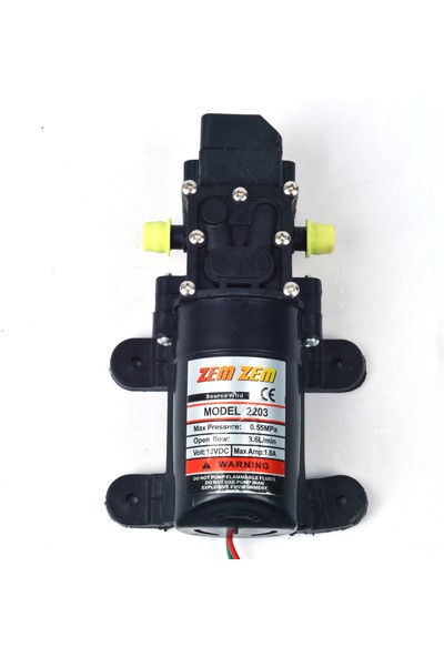 Zemzem 12V Akülü Püskürtme Pompası Motoru & Su Aktarma Pompası