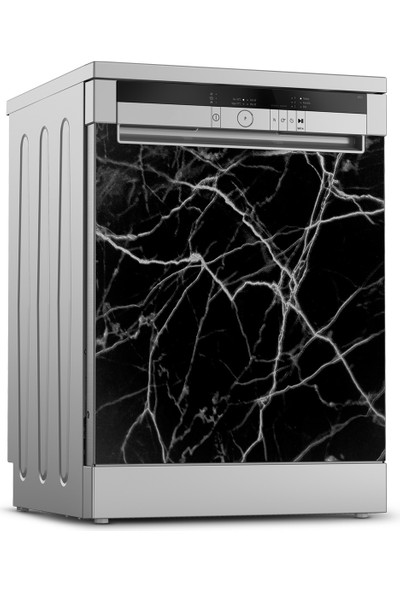 Ender Siyah Mermer Deseni Dekoratif Bulaşık Makinası Sticker Ender Siyah Mermer Deseni Dekoratif Bulaşık Makinası Sticker