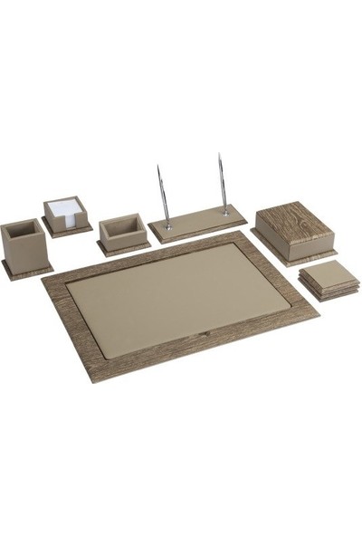 Gıpta Nature 8 Parça Ahşap Sümen Takımı Vizon Gıpta Nature 8 Parça Ahşap Sümen Takımı Vizon