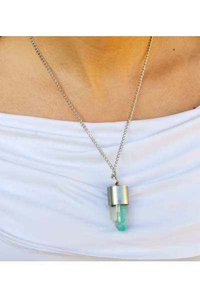 Smyrna Doğaltaş Kristal Kuvars Florit Taşı Çakra Kolye Ucu Smyrna Doğaltaş Kristal Kuvars Florit Taşı Çakra Kolye Ucu