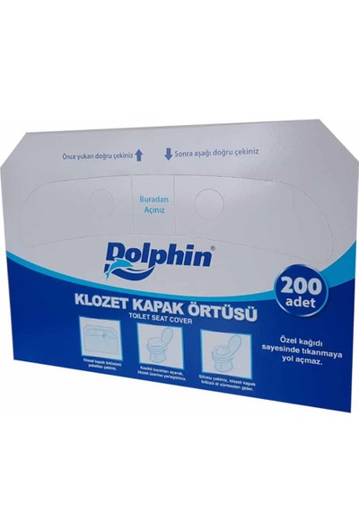 Dolphin Klozet Kapak Örtüsü 200LÜ Dolphin Klozet Kapak Örtüsü 200LÜ