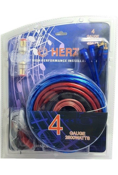 Herz Hr-01 8 Ga Oto Anfi Set Kablosu Herz Hr-01 8 Ga Oto Anfi Set Kablosu