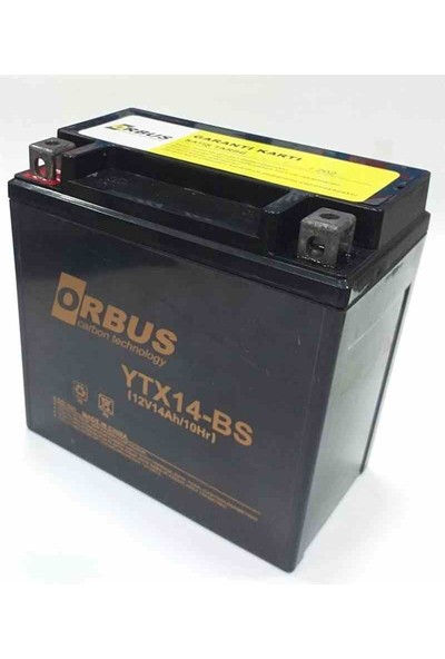 Orbus YTX14-BS 12 Volt 14 Amper Motosiklet Aküsü Orbus YTX14-BS 12 Volt 14 Amper Motosiklet Aküsü