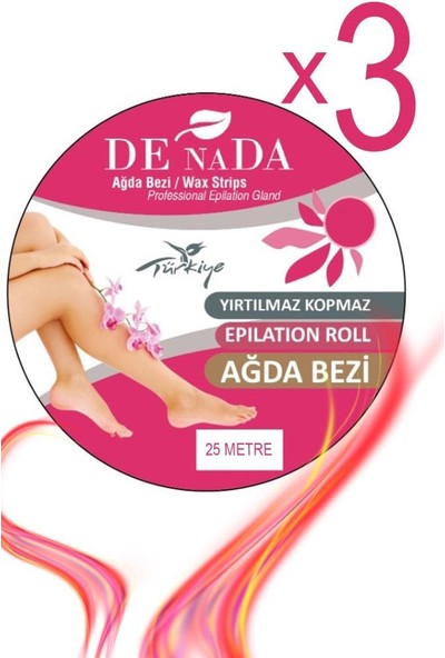 Easyso 3 Adet Easyso Ağda Bezi 25 Metre Easyso 3 Adet Easyso Ağda Bezi 25 Metre