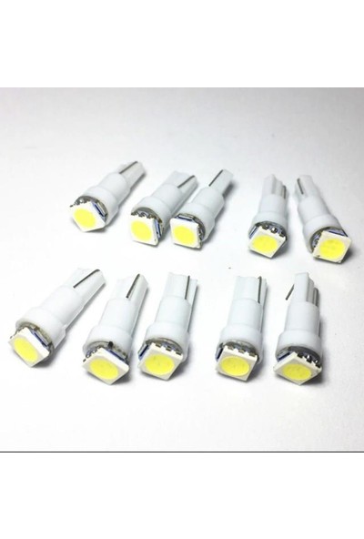Güse 10 Adet T5 LED Smd Oto Kilometre Kadran Ambians Ampul Aydınlatma Ampulü Güse 10 Adet T5 LED Smd Oto Kilometre Kadran Ambians Ampul Aydınlatma Ampulü