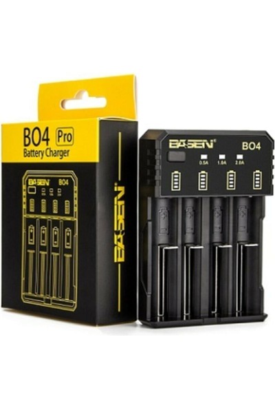 Sertec Basen Bo-4 Pro 18650 3.7V 4'lü Pil Şarj Aleti