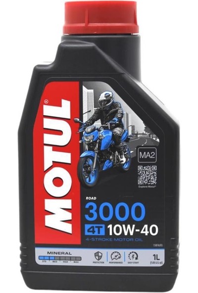 Motul 10W40 3000 Road 4t Motosiklet Yağı Motul 10W40 3000 Road 4t Motosiklet Yağı