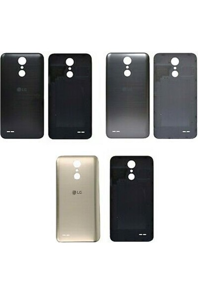 Telefon Kulübesi Lg K10 Arka Kapak Batarya Pil Kapağı Siyah