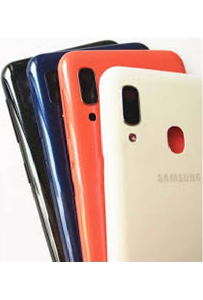 Telefon Kulübesi Samsung A10 A105 Arka Kapak Batarya Pil Kapağı Mavi