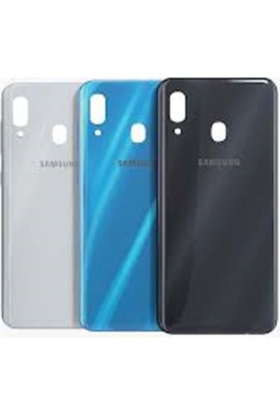 Telefon Kulübesi Samsung A30 SM-A305F Arka Kapak Batarya Pil Kapağı Mavi