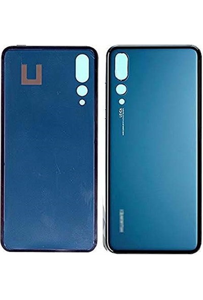 Telefon Kulübesi Huawei P20 Pro Arka Kapak Batarya Pil Kapağı Mavi