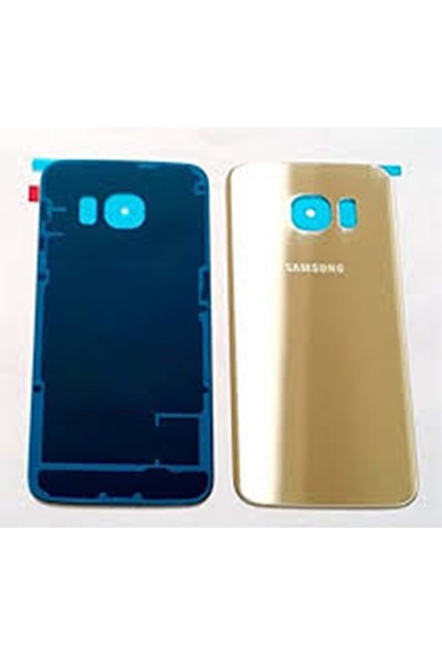 Telefon Kulübesi Samsung S6 Edge SM-G925 Arka Kapak Batarya Pil Kapağı Gold