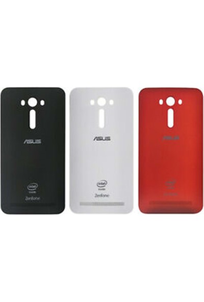 Telefon Kulübesi Asus Zenfone 2 Laser 5.5 ZE550KL Arka Kapak Batarya Pil Kapağı Siyah