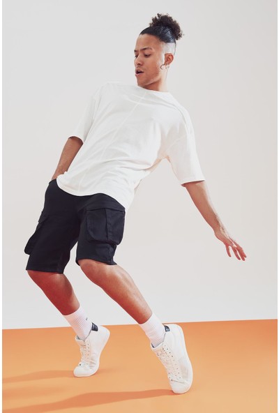 Defacto Slim Fit Kargo Bermuda Şort V3216AZ21SM