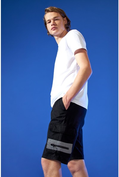 DeFacto Coool Standart Fit Kargo Bermuda Şort U6135Az21Hs DeFacto Coool Standart Fit Kargo Bermuda Şort U6135Az21Hs