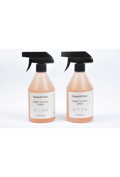 Turkishcare Ayakkabı ve Kumaş Temizleme Spreyi 2X500 ml 2'li Turkishcare Ayakkabı ve Kumaş Temizleme Spreyi 2X500 ml 2'li