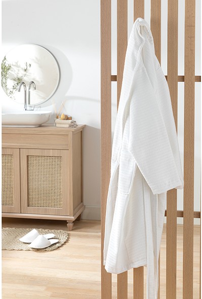 English Home Fresh Touch Pike Bornoz S-M Beyaz English Home Fresh Touch Pike Bornoz S-M Beyaz