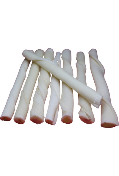 Daltonlar Sütlü Burgu Çubuk Ödül ve Çiğneti Kemiği 12 cm 100'lü
