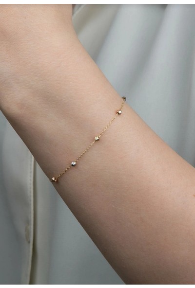 Milet Kuyumculuk 14 Ayar Altın Dorika Bileklik