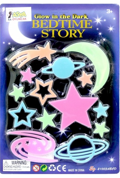 Asya Oyuncak Karanlıkta Parlayan Fosforlu Gece Süsü