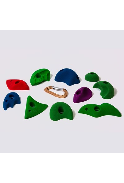 Evolo Tırmanma Duvarı Tutamak Seti Mixtum-A 10 Adet Karışık Boy Evolo Tırmanma Duvarı Tutamak Seti Mixtum-A 10 Adet Karışık Boy