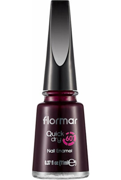 Flormar Quick Dry Nail Enamel Çabuk Kuruyan Koyu Bordo Siyah Oje Flormar Quick Dry Nail Enamel Çabuk Kuruyan Koyu Bordo Siyah Oje