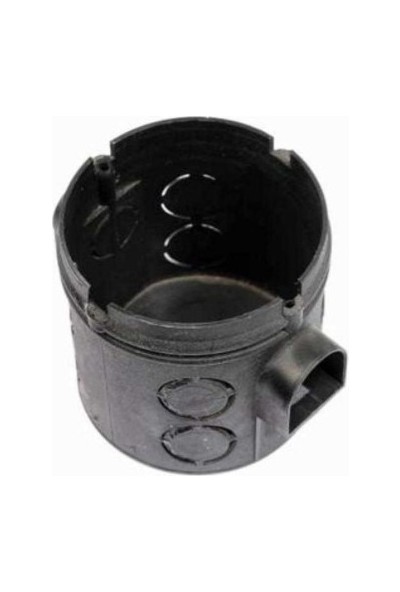 Wondeks Geçmeli Plastik Derin Kasa (Siyah Kapaksız - 100 Adet)