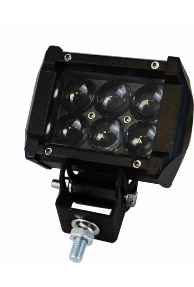 Monero 6 Ledli Kare Motosiklet Çakarlı Sis Lambası